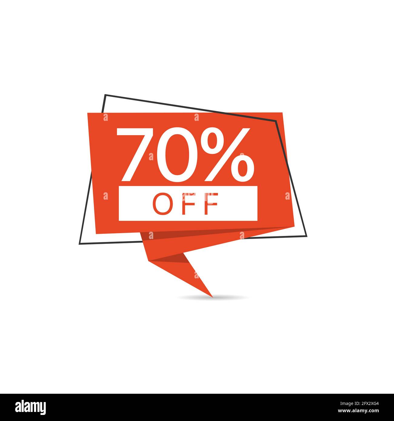 Sale Red promo vector sticker Stock Vector Image & Art - Alamy