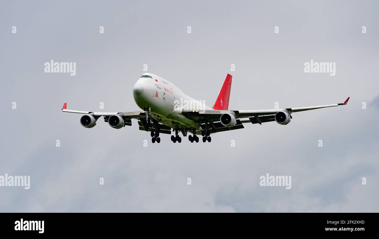 hoersching, austria, 25 may 2021, boeing 747-409 (BDSF), princess ...