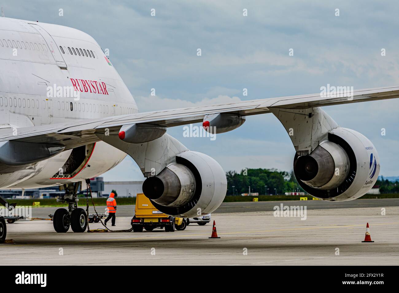 hoersching, austria, 25 may 2021, boeing 747-409 (BDSF), princess ...