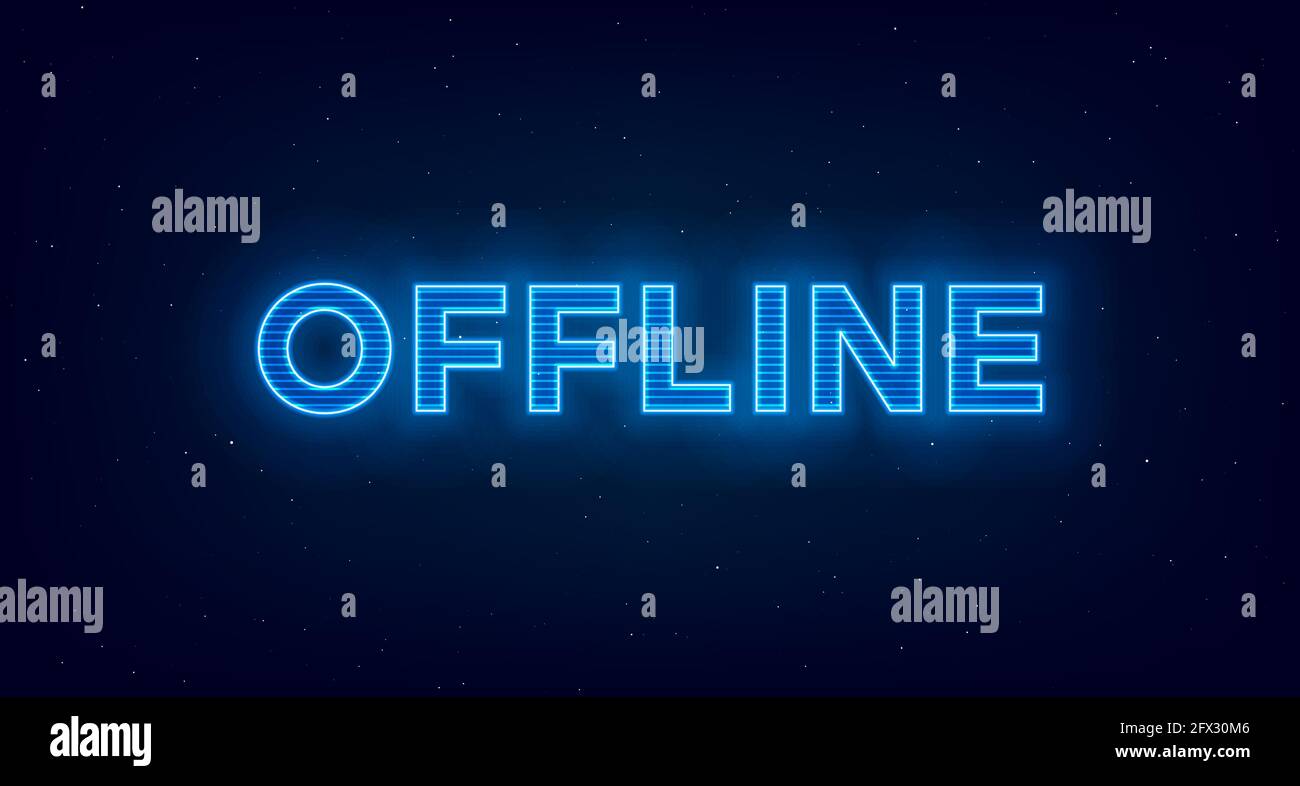Hologram offline twitch banner. Glowing offline title with hologram ... Hologram offline twitch banner. Glowing offline title with hologram ...