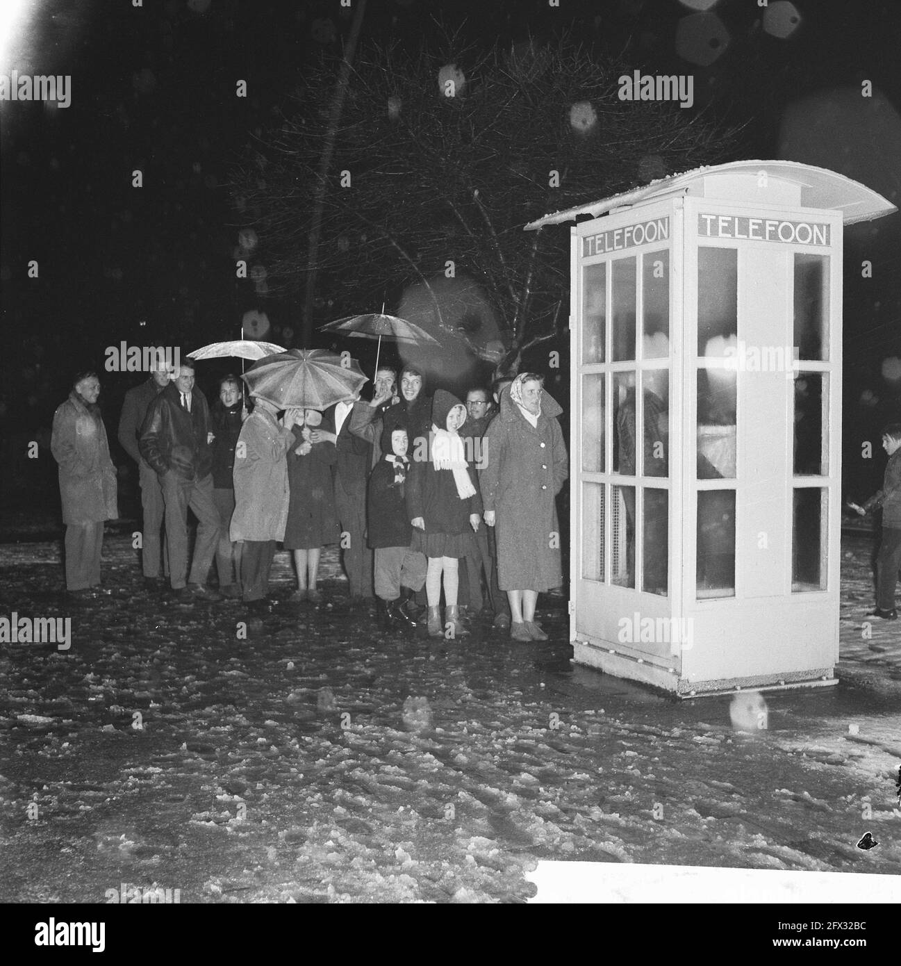 Calling booth Black and White Stock Photos & Images - Alamy
