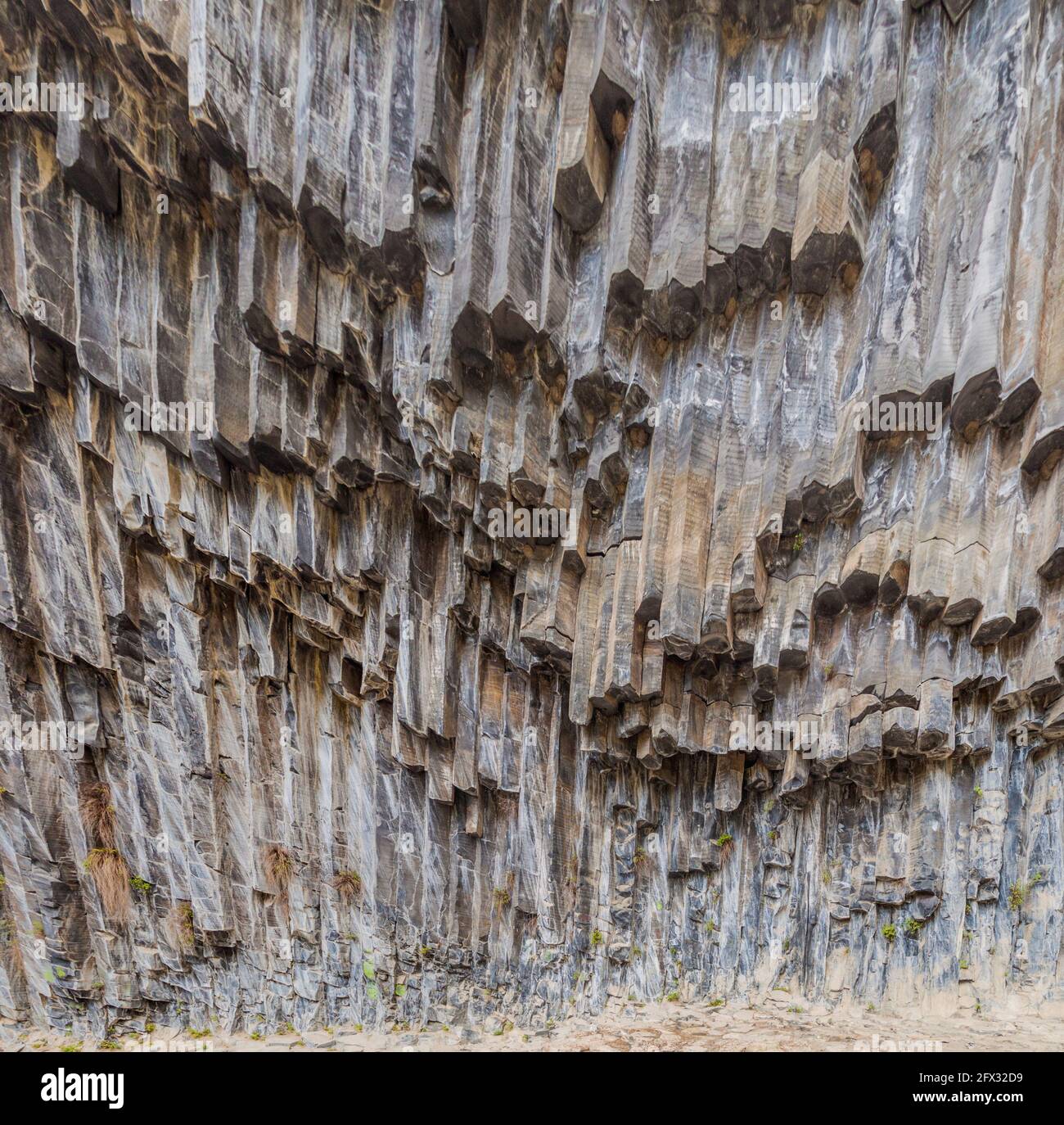 Basalt column formation called Symphony of the Stones along Garni gorge ...