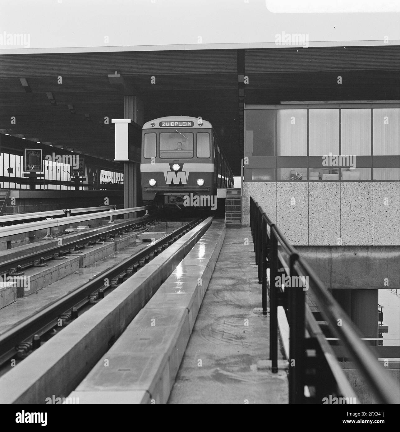 Metro Rotterdam Maas Station. Zuidplein Overhead Station, November 15 ...