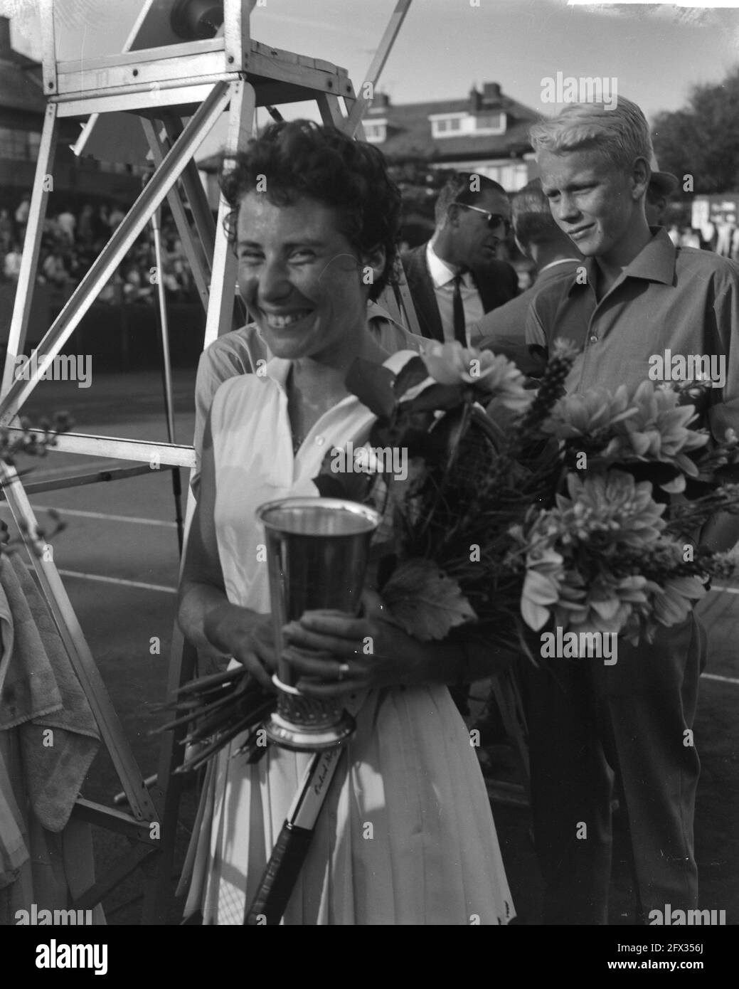 Mrs. Eva de Jong, August 19, 1962, championships, tennis, The ...