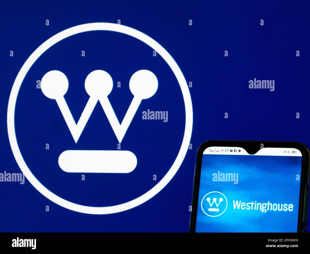 May 25, 2021, Ukraine: In this photo illustration, The Westinghouse ...