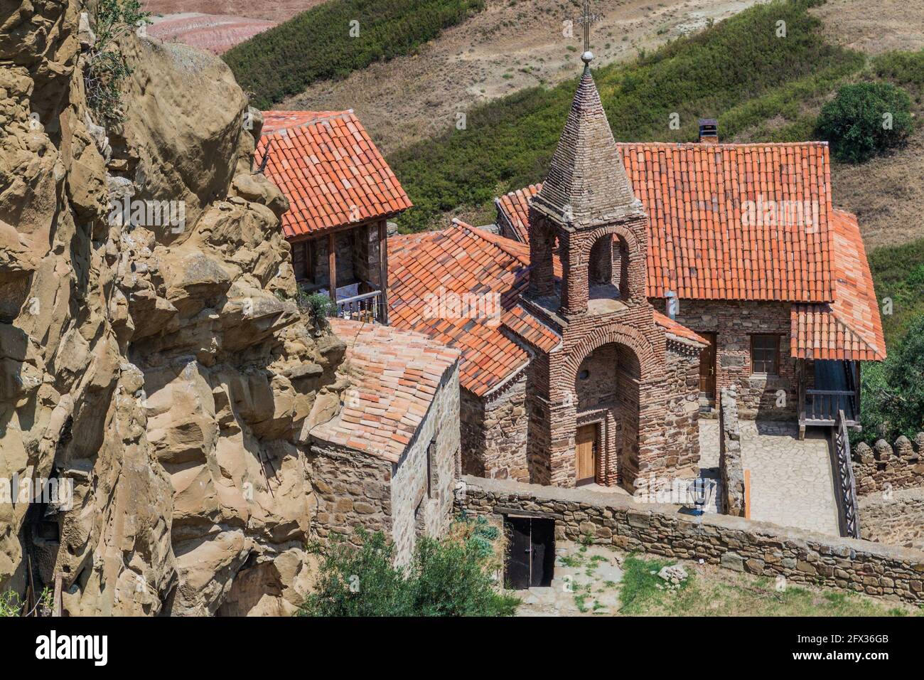 Lavra Monastery at Davit Gareja monastic complex, Georgia Stock Photo ...