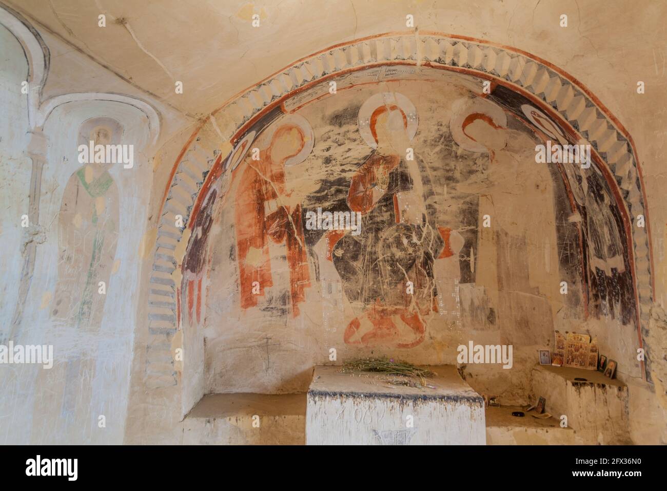DAVIT GAREJA, GEORGIA - JULY 16, 2017: One of the cave churches of ...