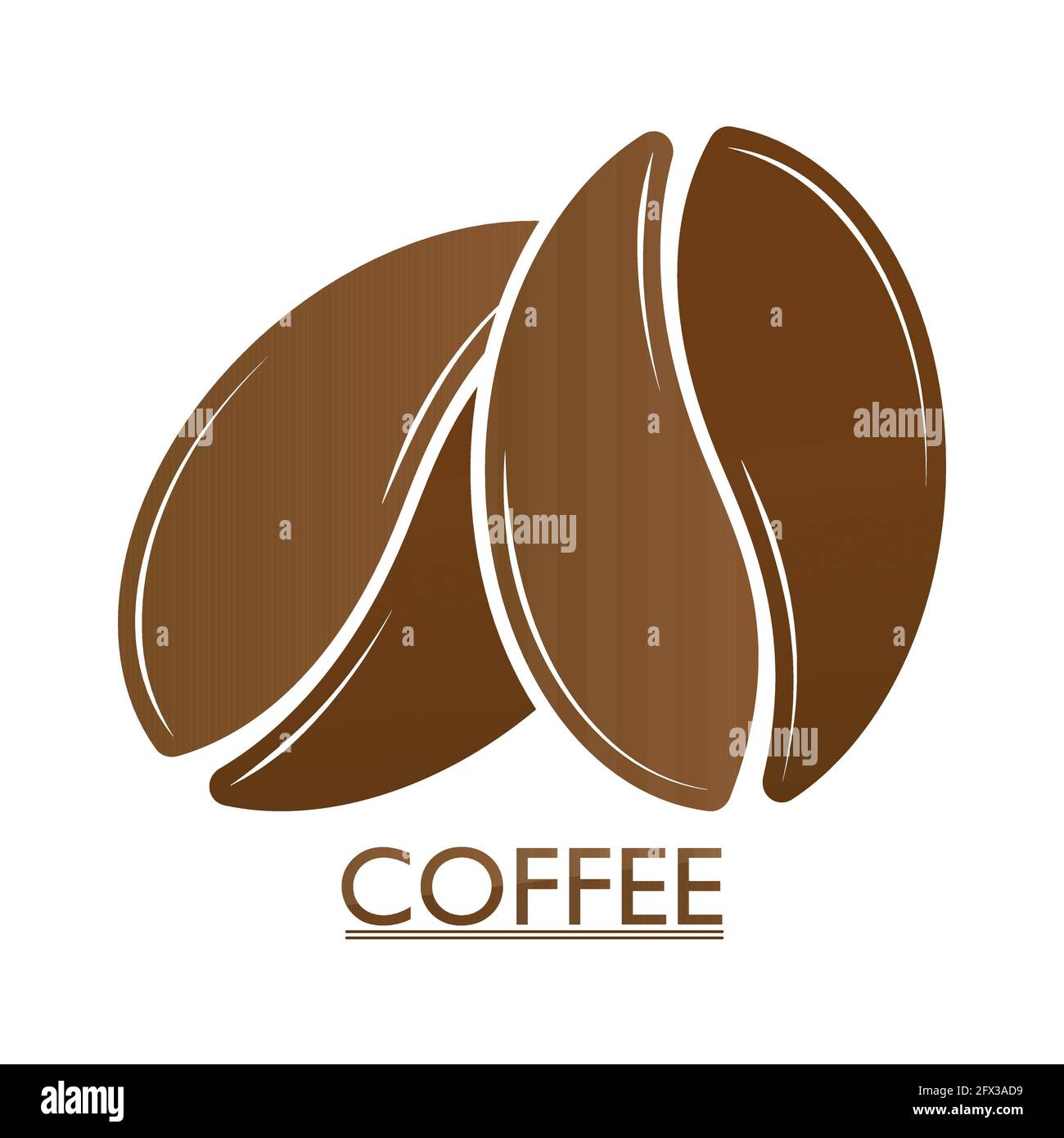 Coffee beans. Template, for logo, brand, sticker, and creative design ...