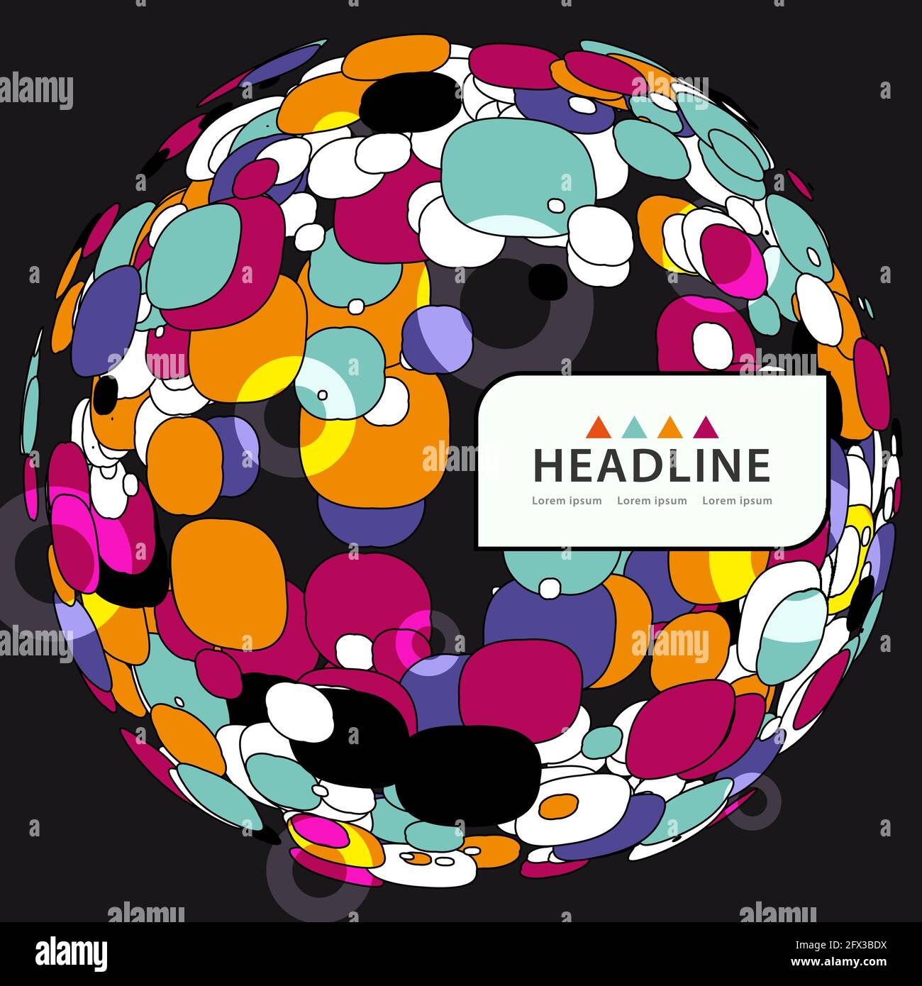 Brochure header layout background template Stock Vector Image & Art - Alamy