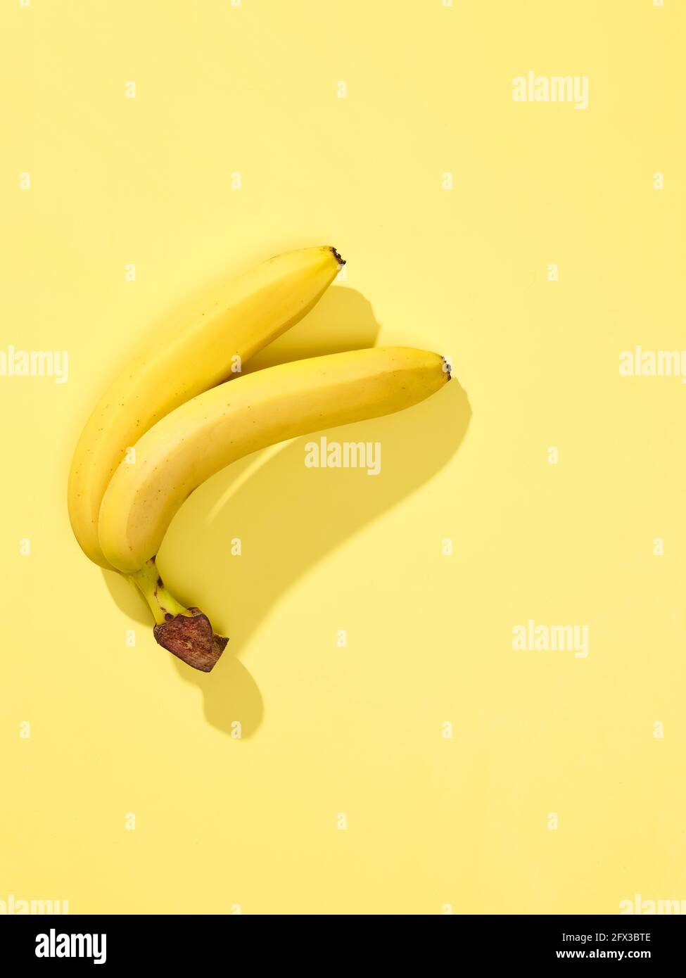 fresh yellow bananas, top view Stock Photo - Alamy