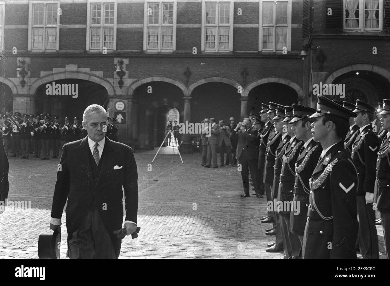 Minister geertsema inspects honor guard hi-res stock photography and ...