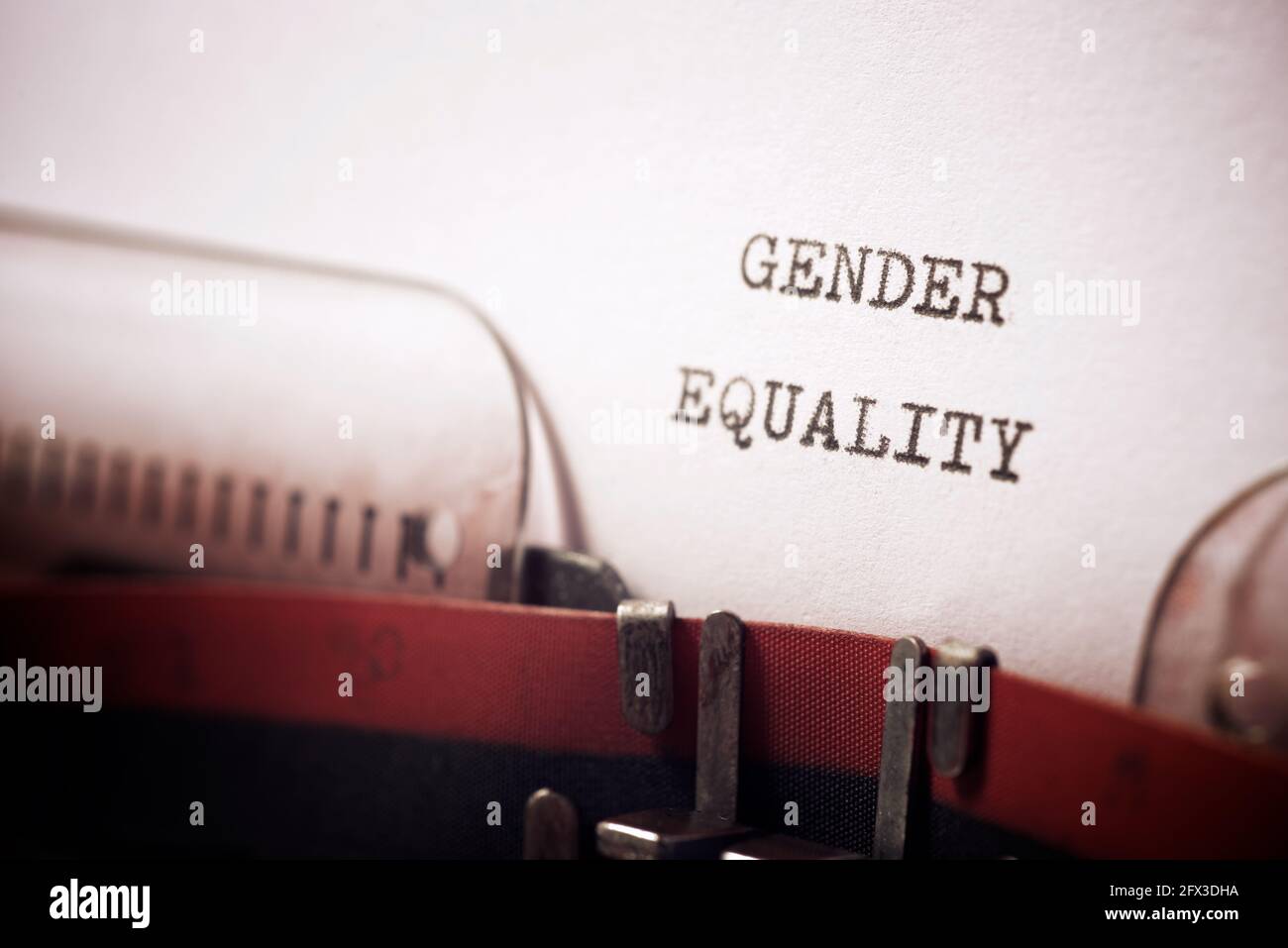 Gender equality phrase written with a typewriter Stock Photo - Alamy