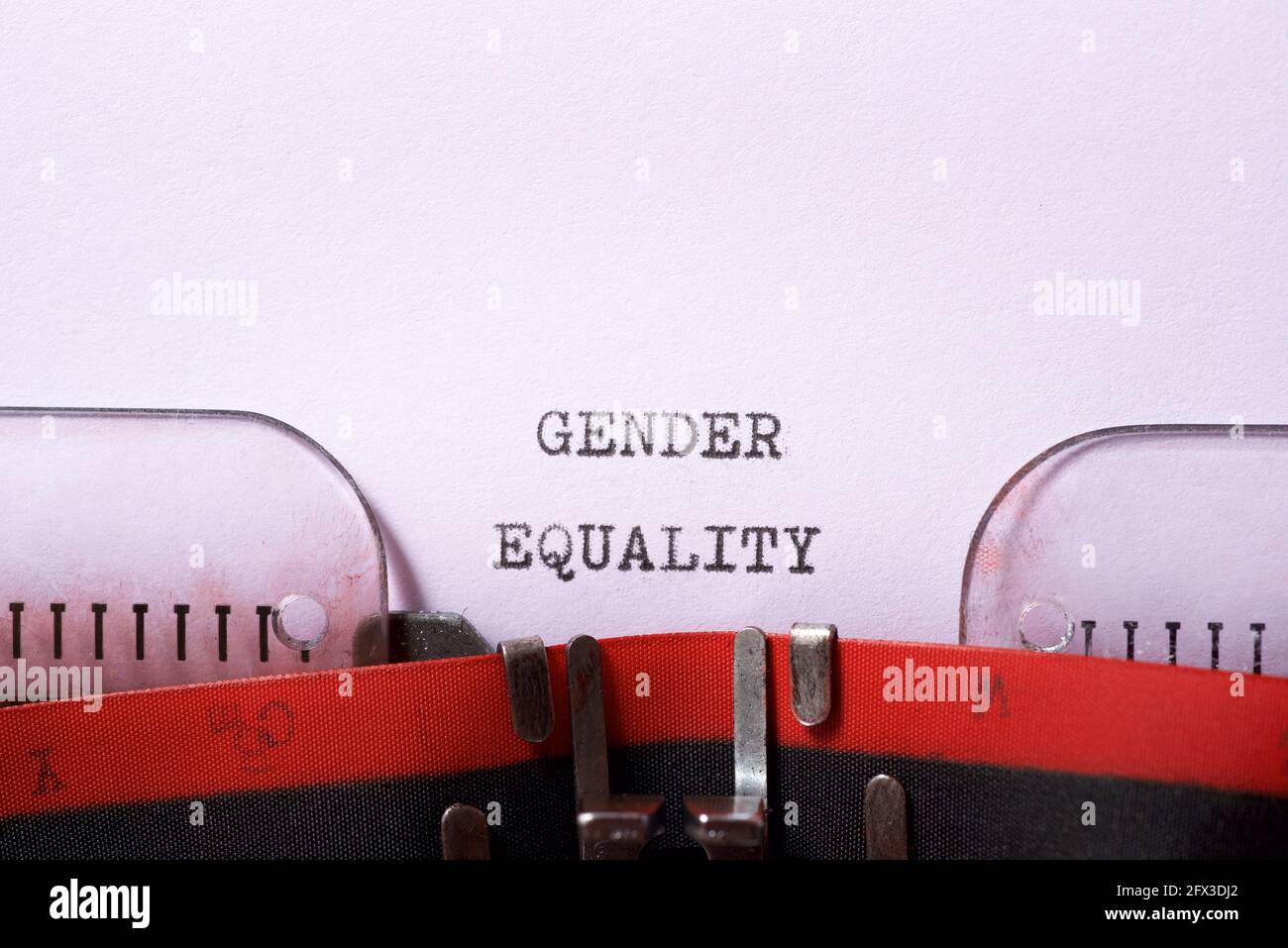 Gender equality phrase written with a typewriter Stock Photo - Alamy