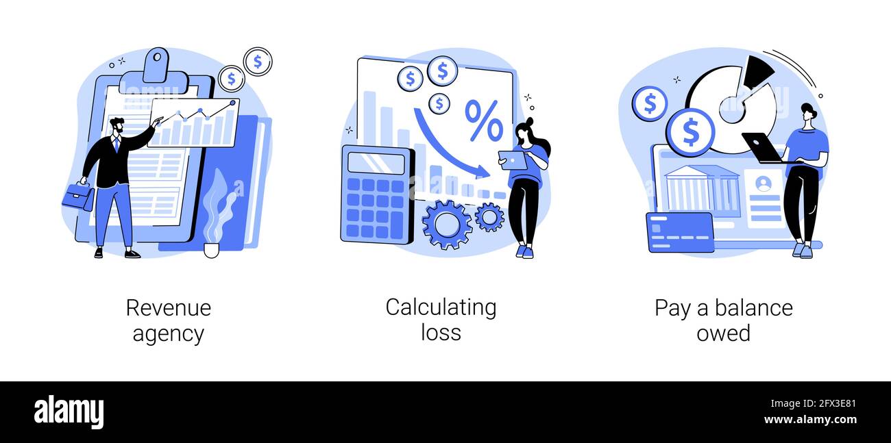Accountancy service abstract concept vector illustrations Stock Vector ...
