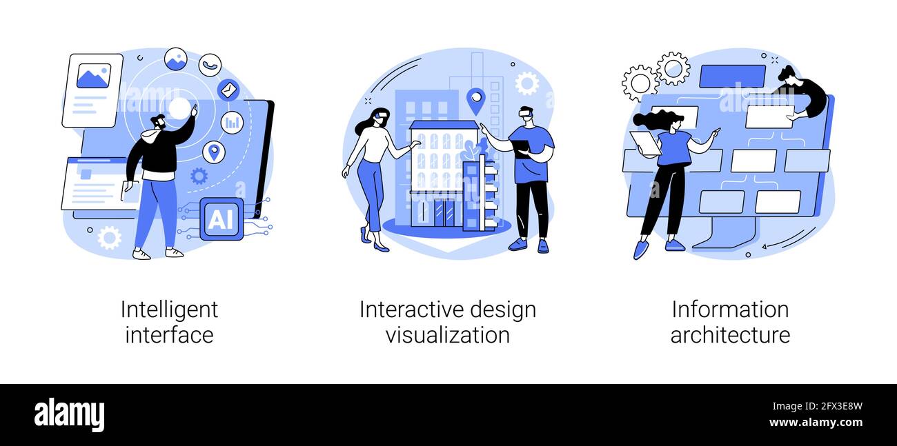 Software development abstract concept vector illustrations Stock Vector ...