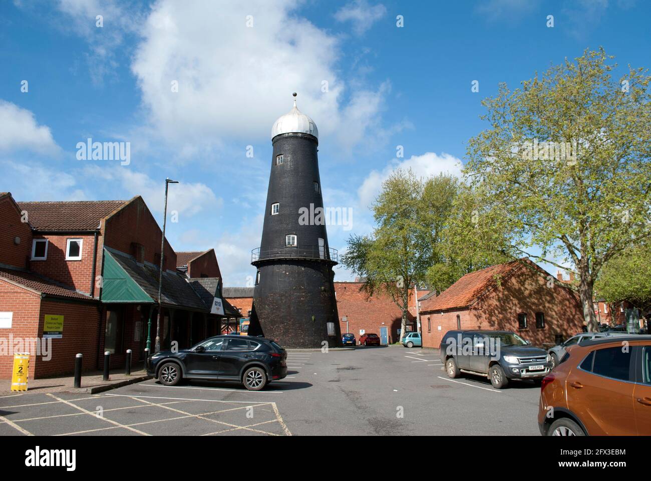 Old windmill in the middle of Sleaford Stock Photo - Alamy
