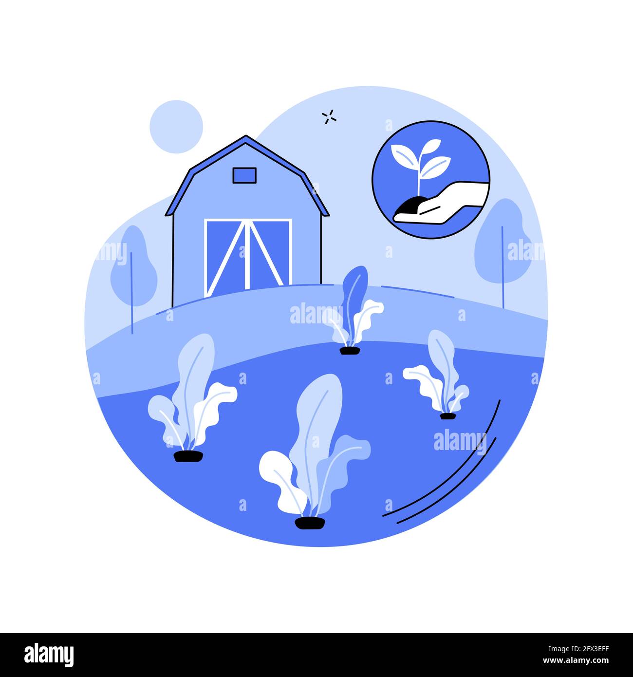 Natural farming abstract concept vector illustration Stock Vector Image ...