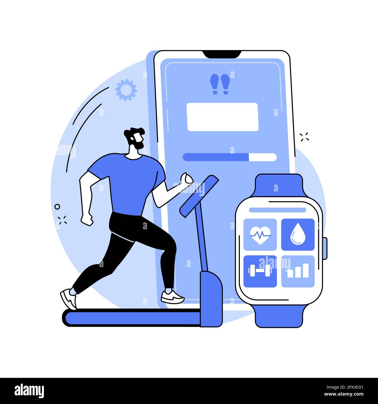 Smart training abstract concept vector illustration Stock Vector Image ...