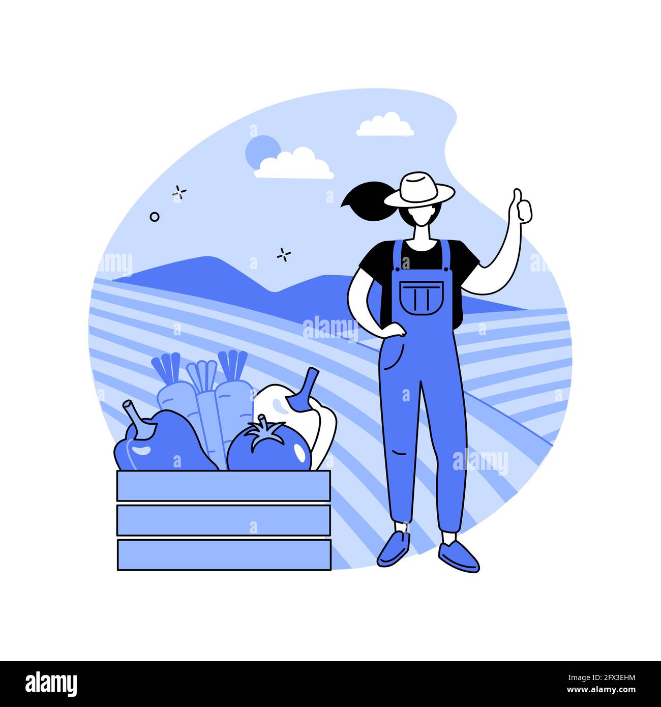 Biodynamic farming abstract concept vector illustration Stock Vector ...