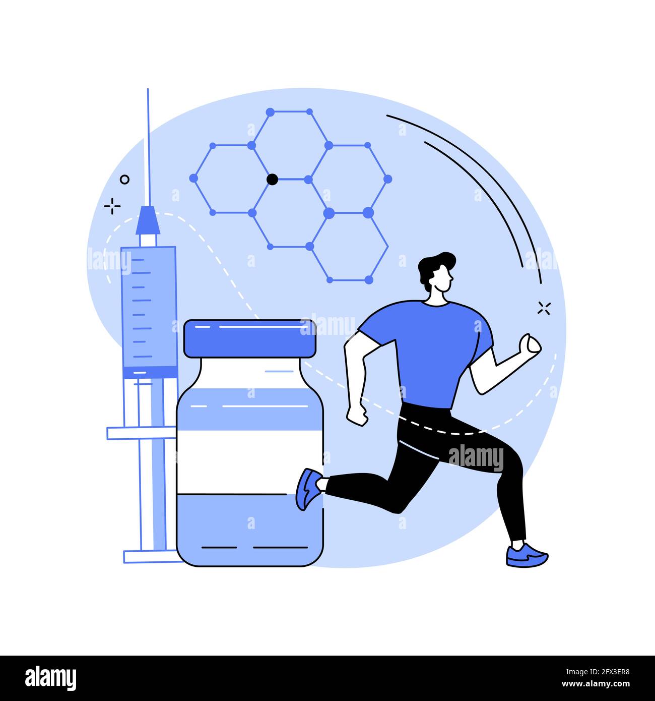 Performance drugs abstract concept vector illustration Stock Vector ...