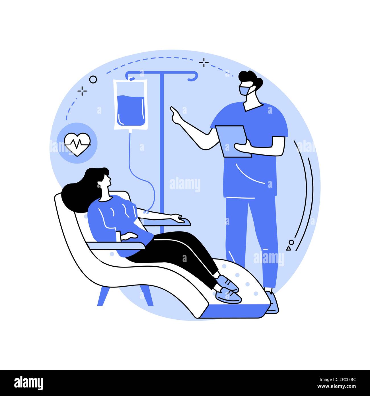 Blood donation abstract concept vector illustration Stock Vector Image ...