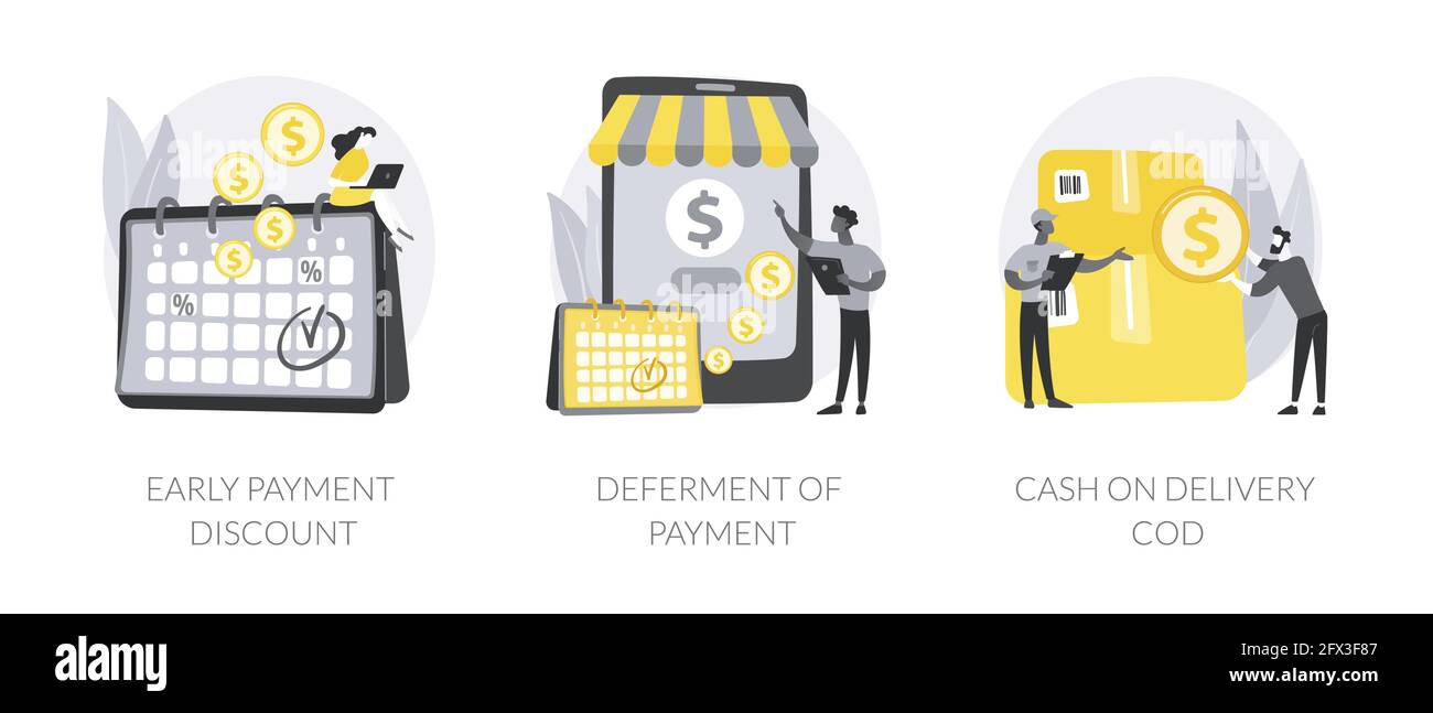 Payment terms abstract concept vector illustrations Stock Vector Image ...
