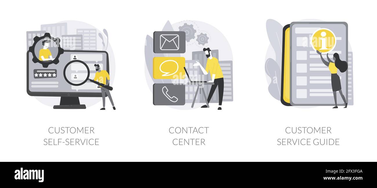 User support abstract concept vector illustrations Stock Vector Image ...