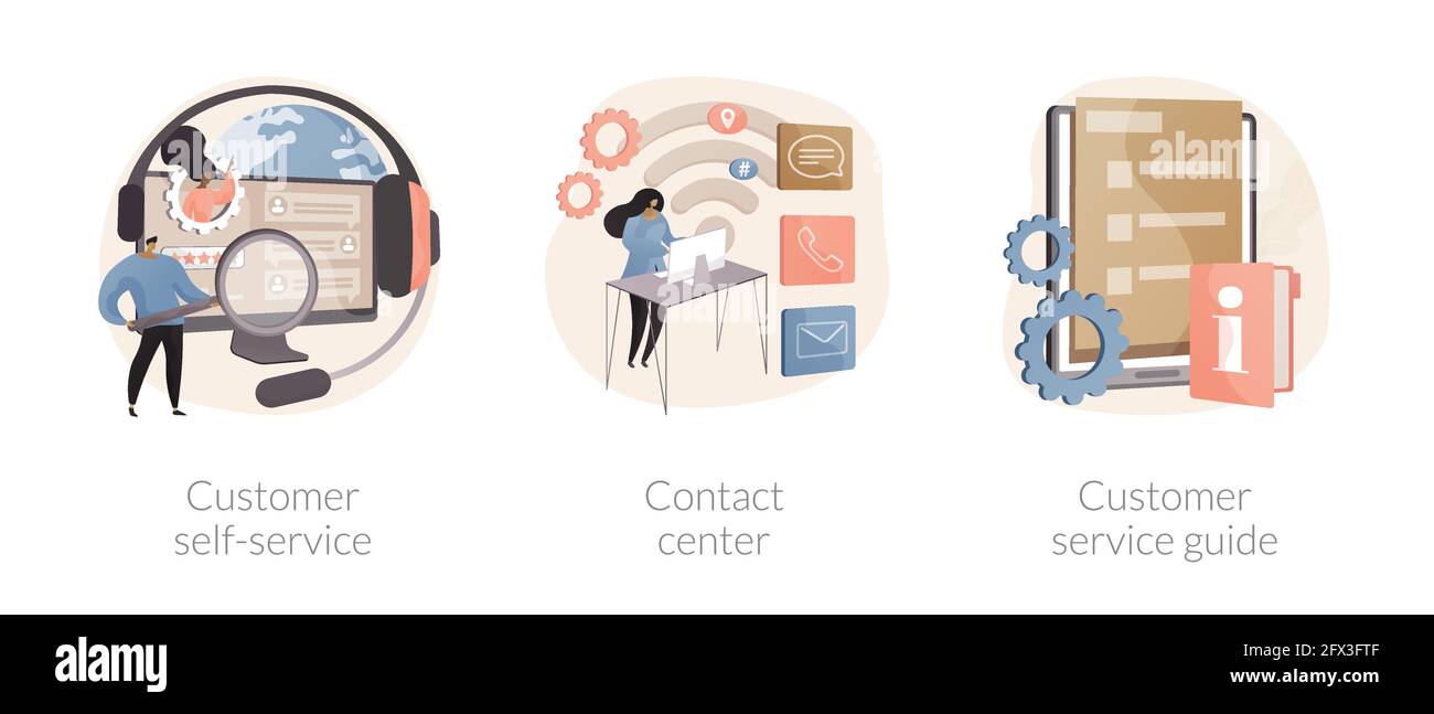 User support abstract concept vector illustrations Stock Vector Image ...