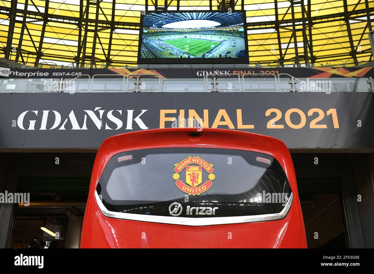 The manchester united team bus hi-res stock photography and images - Alamy
