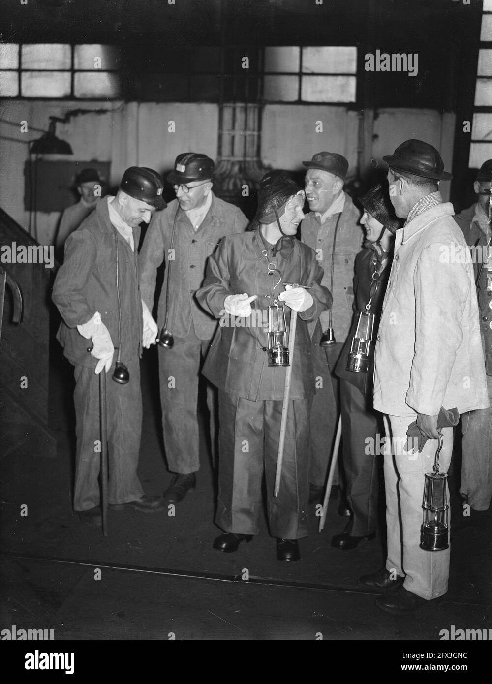 Princess Juliana at Maurits State Mine, April 26, 1948, visits, royal ...
