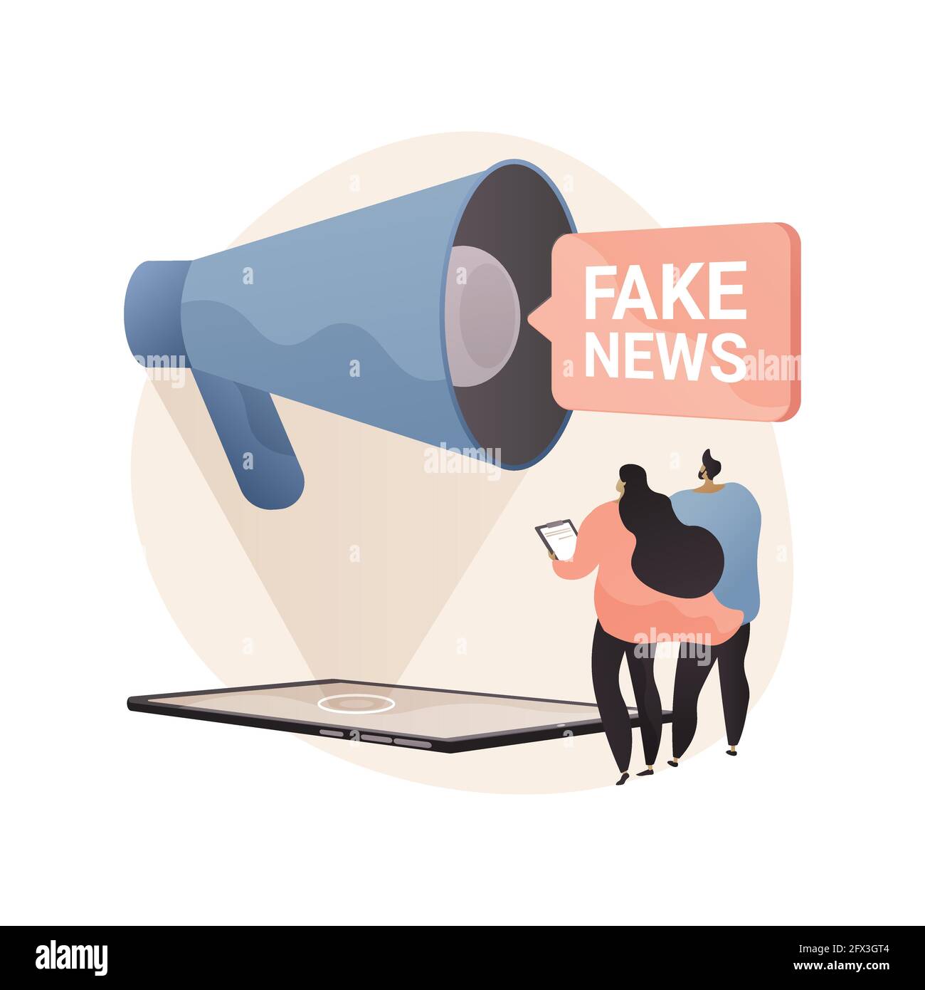 Fake news abstract concept vector illustration Stock Vector Image & Art ...