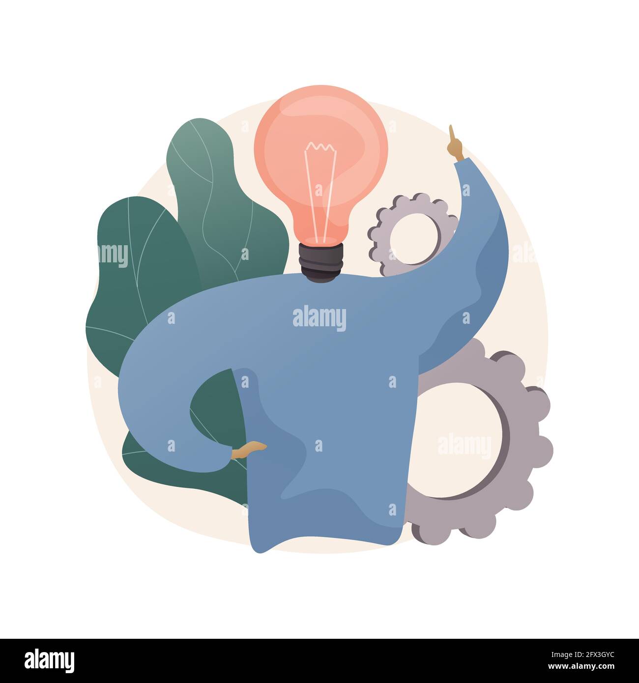 Innovative solution abstract concept vector illustration Stock Vector ...