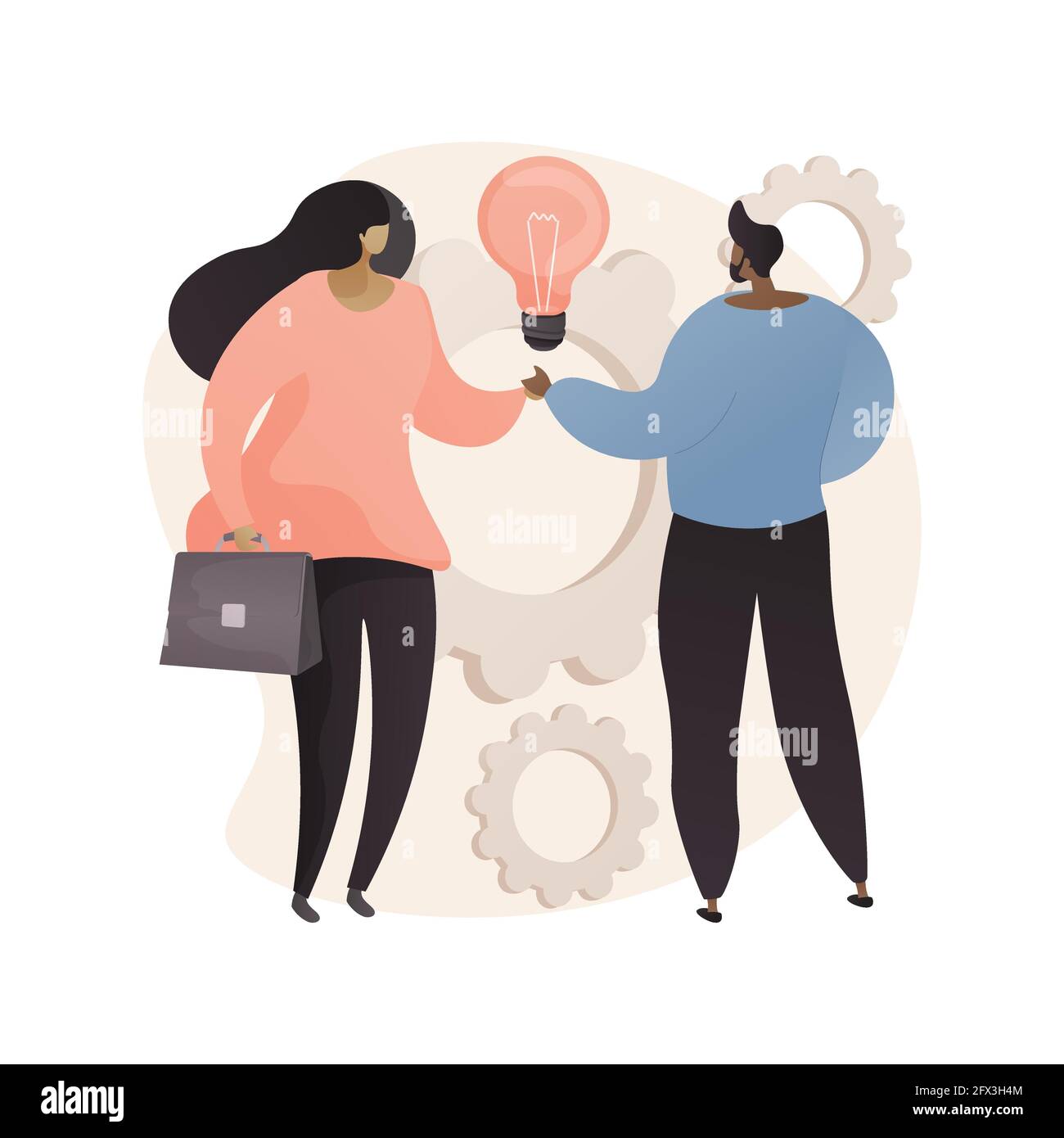 Partnership abstract concept vector illustration Stock Vector Image ...