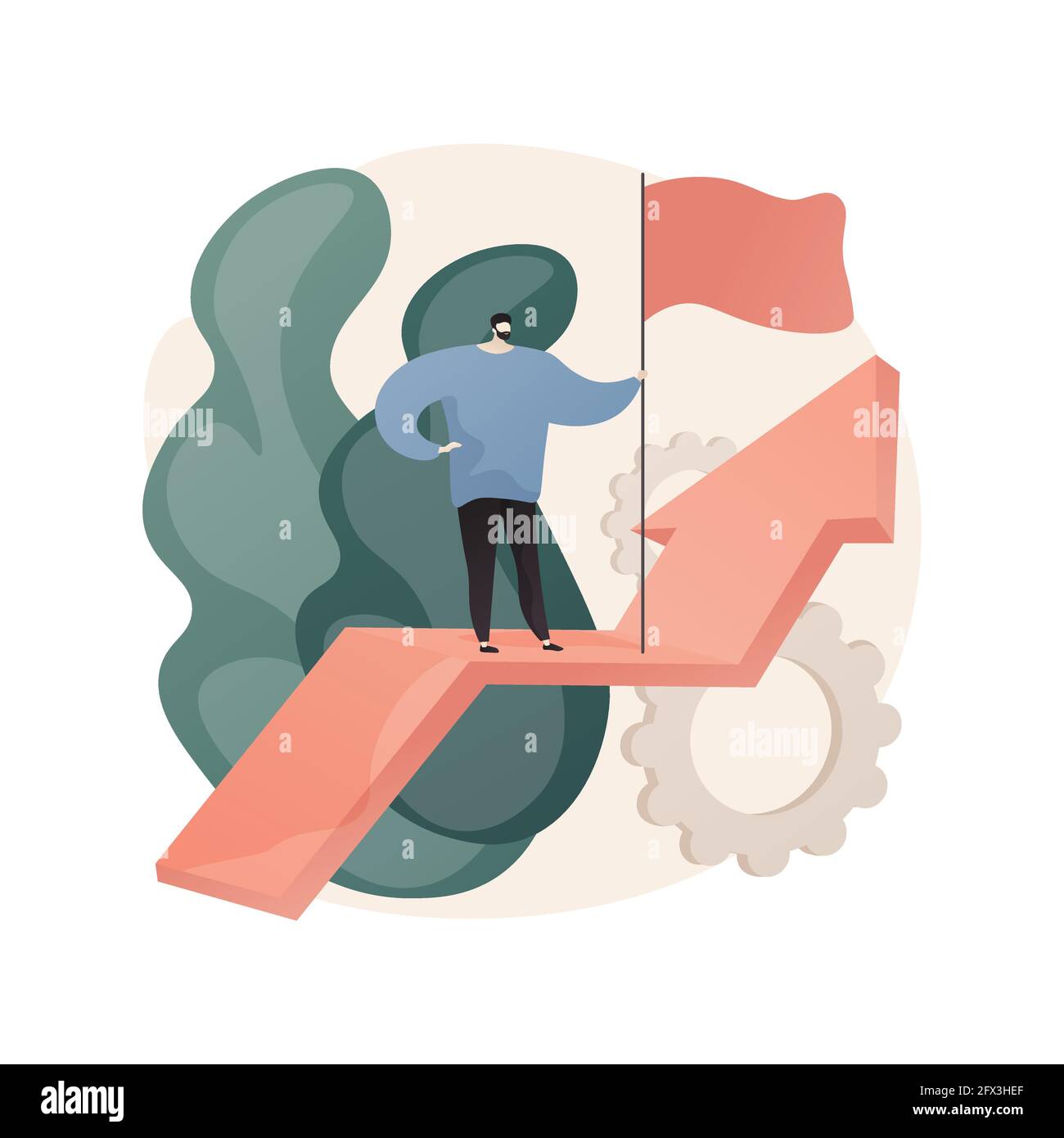 Key to success abstract concept vector illustration Stock Vector Image ...