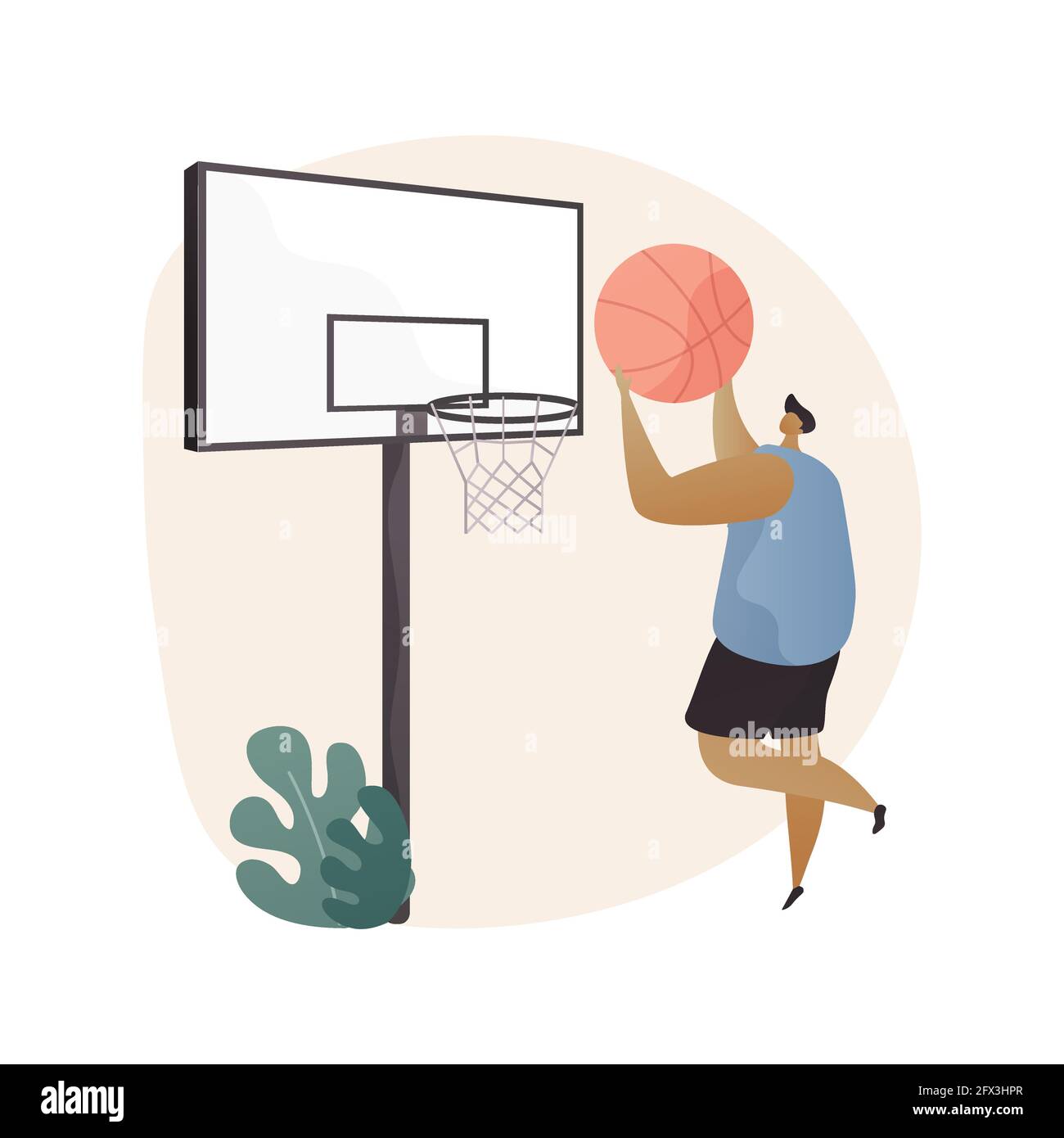 Basketball abstract concept vector illustration Stock Vector Image ...