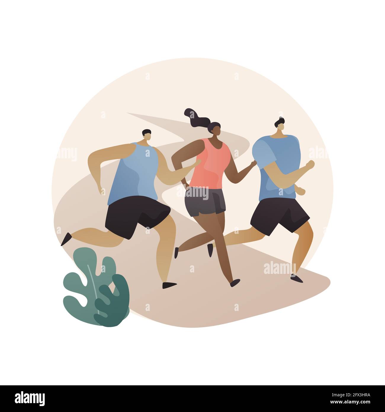 Marathon abstract concept vector illustration Stock Vector Image & Art ...