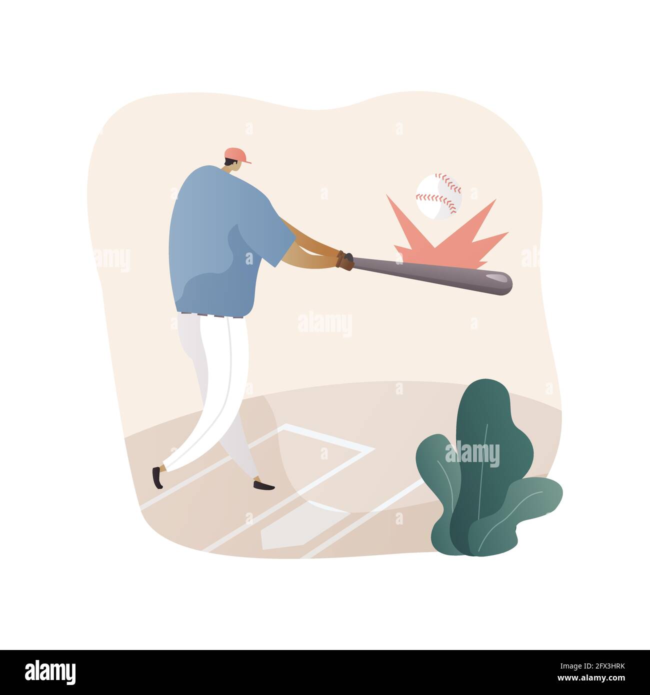 Baseball abstract concept vector illustration Stock Vector Image & Art ...