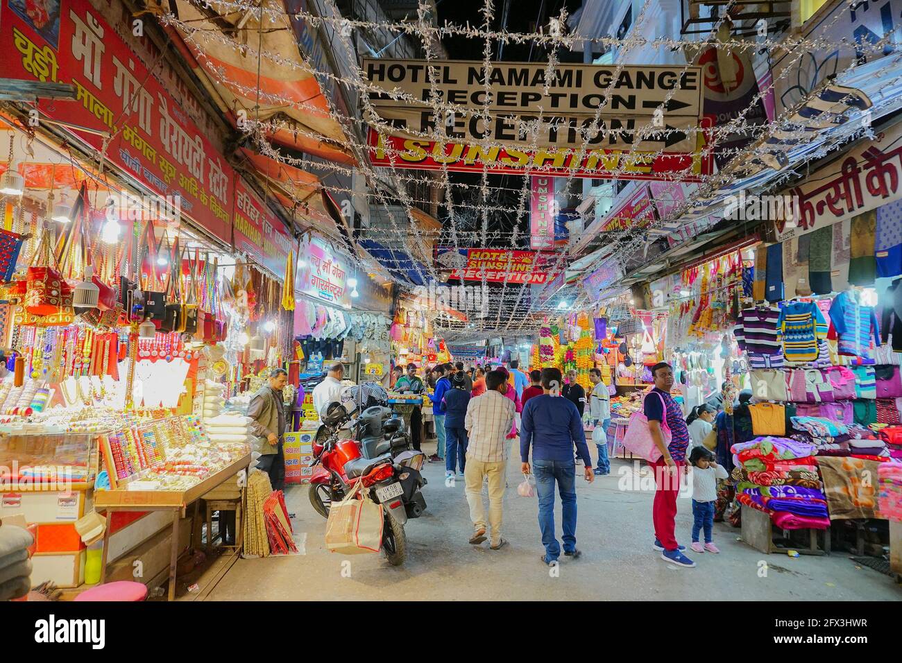Haridwar, Garhwal, India - 3rd November 2018 : Indian visitors passing ...