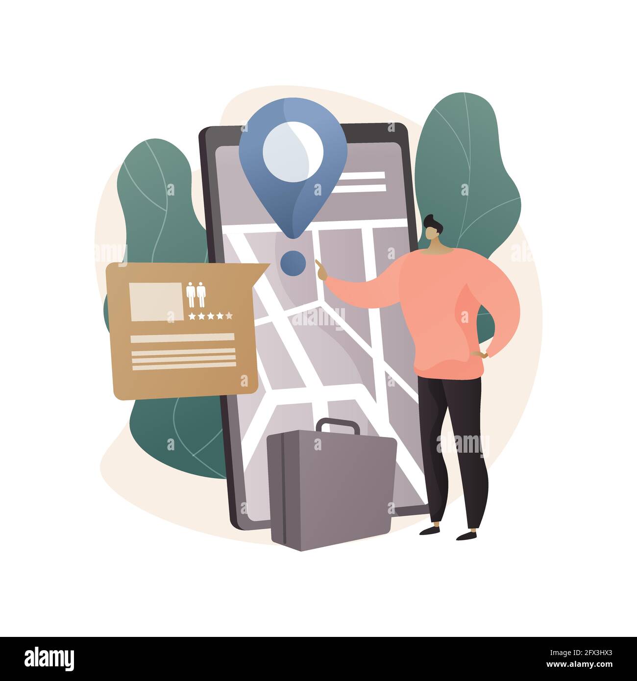 Online booking services abstract concept vector illustration Stock ...