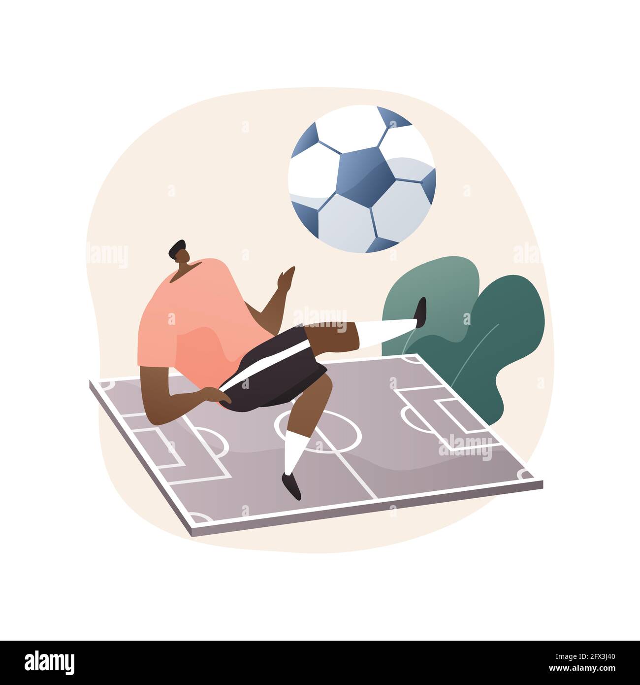 Soccer abstract concept vector illustration Stock Vector Image & Art ...