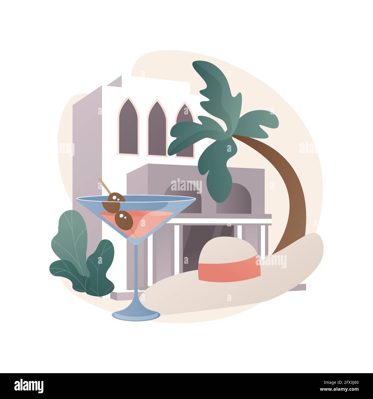 All-inclusive hotel abstract concept vector illustration Stock Vector ...