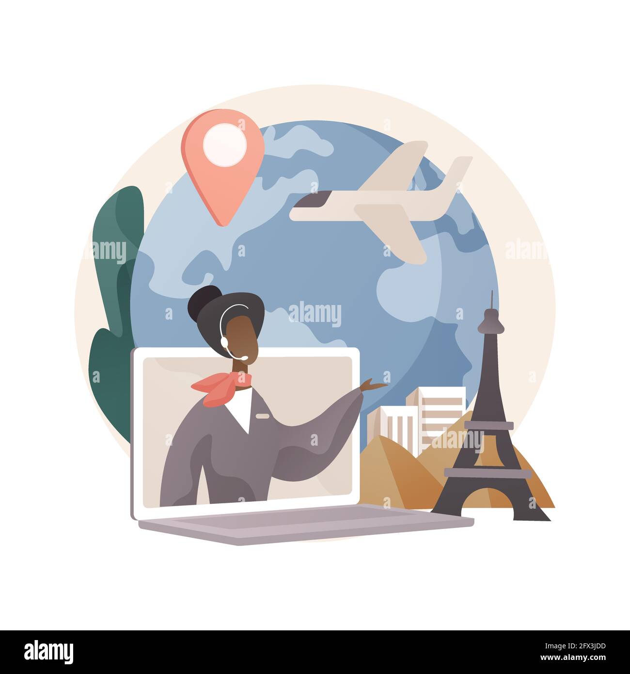 Travel agent abstract concept vector illustration Stock Vector Image ...