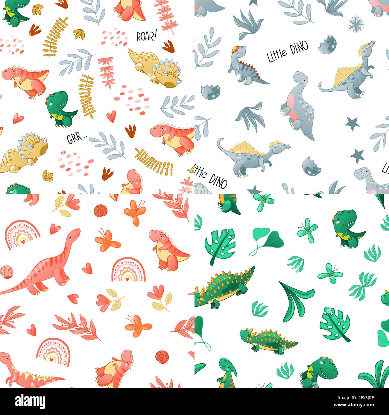 Dinosaur Pattern Wallpaper