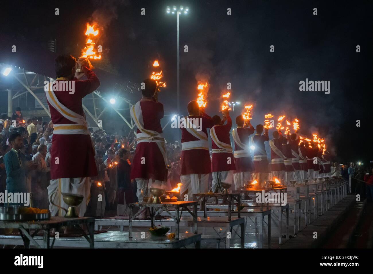 TRIBENI GHAT, RISHIKESH, UTTARAKHAND, INDIA - OCTOBER 29 2018 : Famous ...