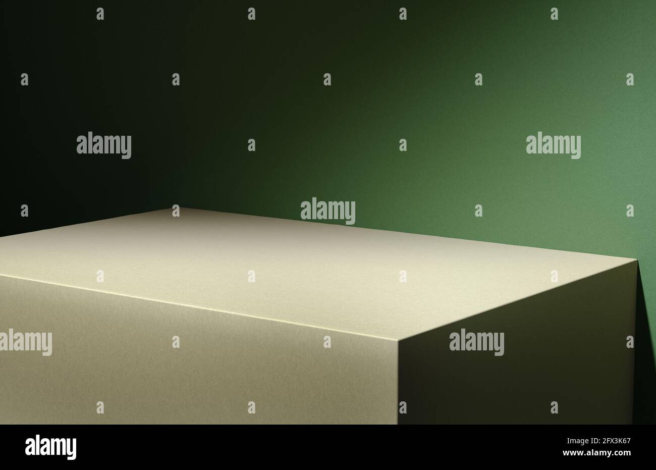 Thin stripe of light illuminating horizontally divided background ...