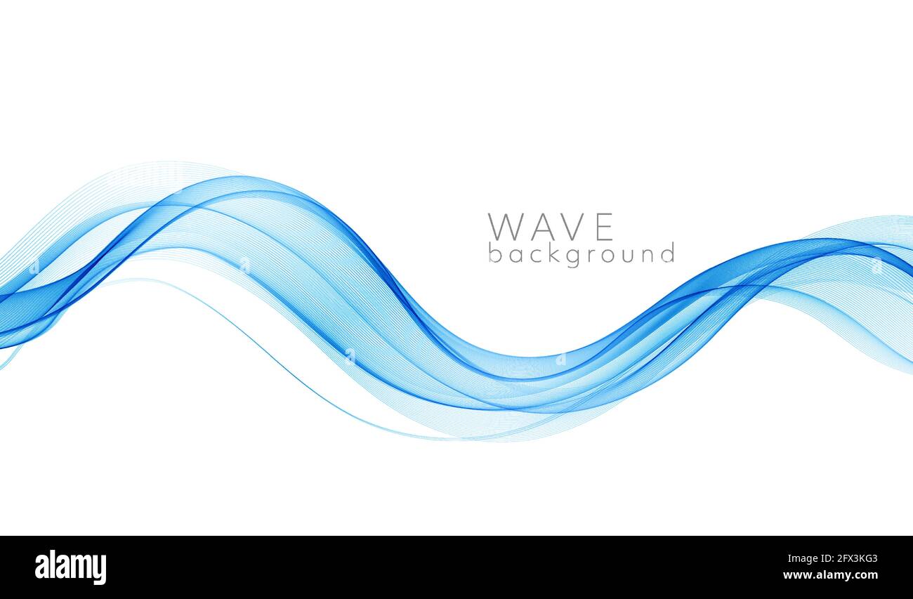 Vector abstract colorful flowing wave lines isolated on white ...