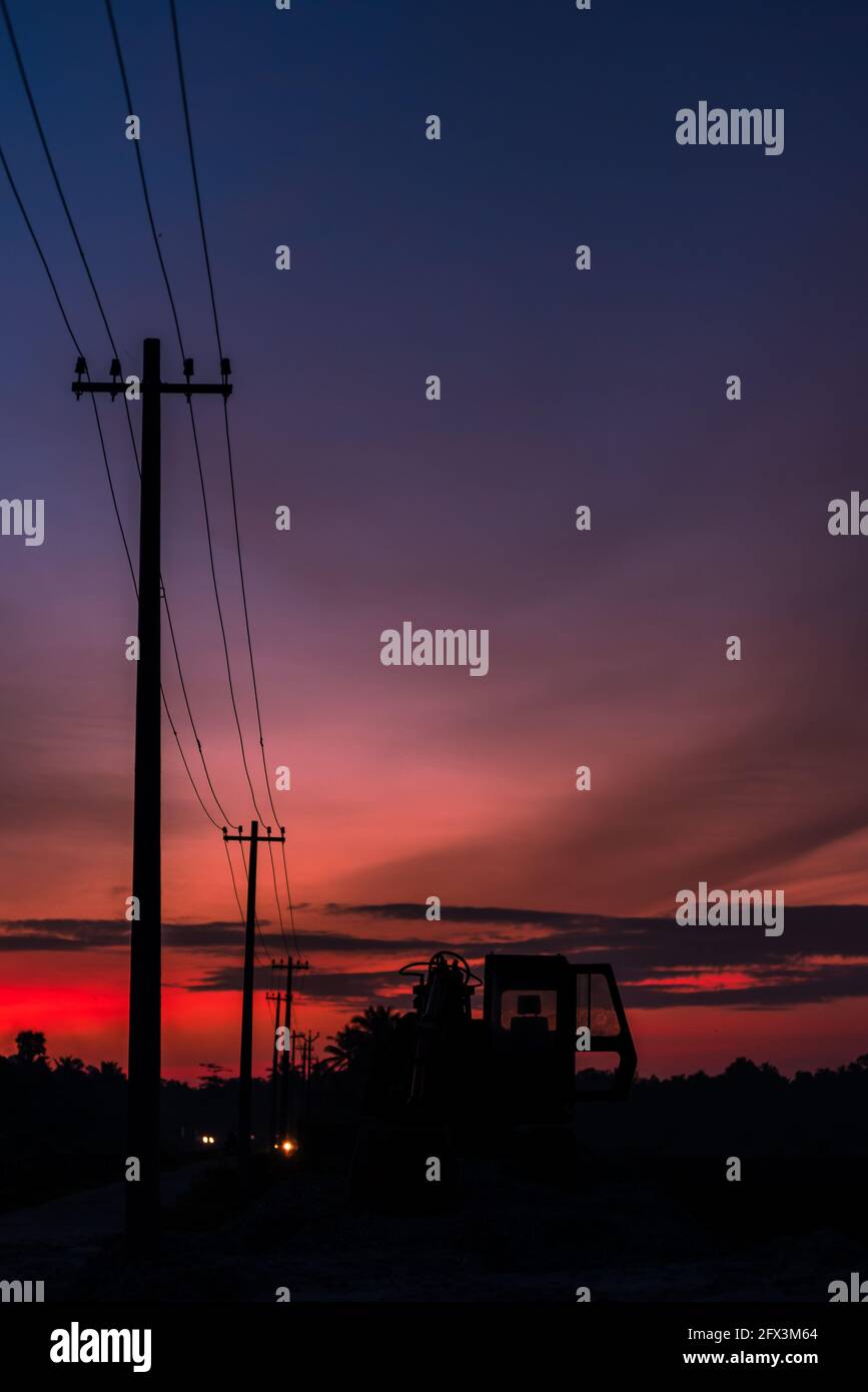 Powerline landscape hi-res stock photography and images - Alamy