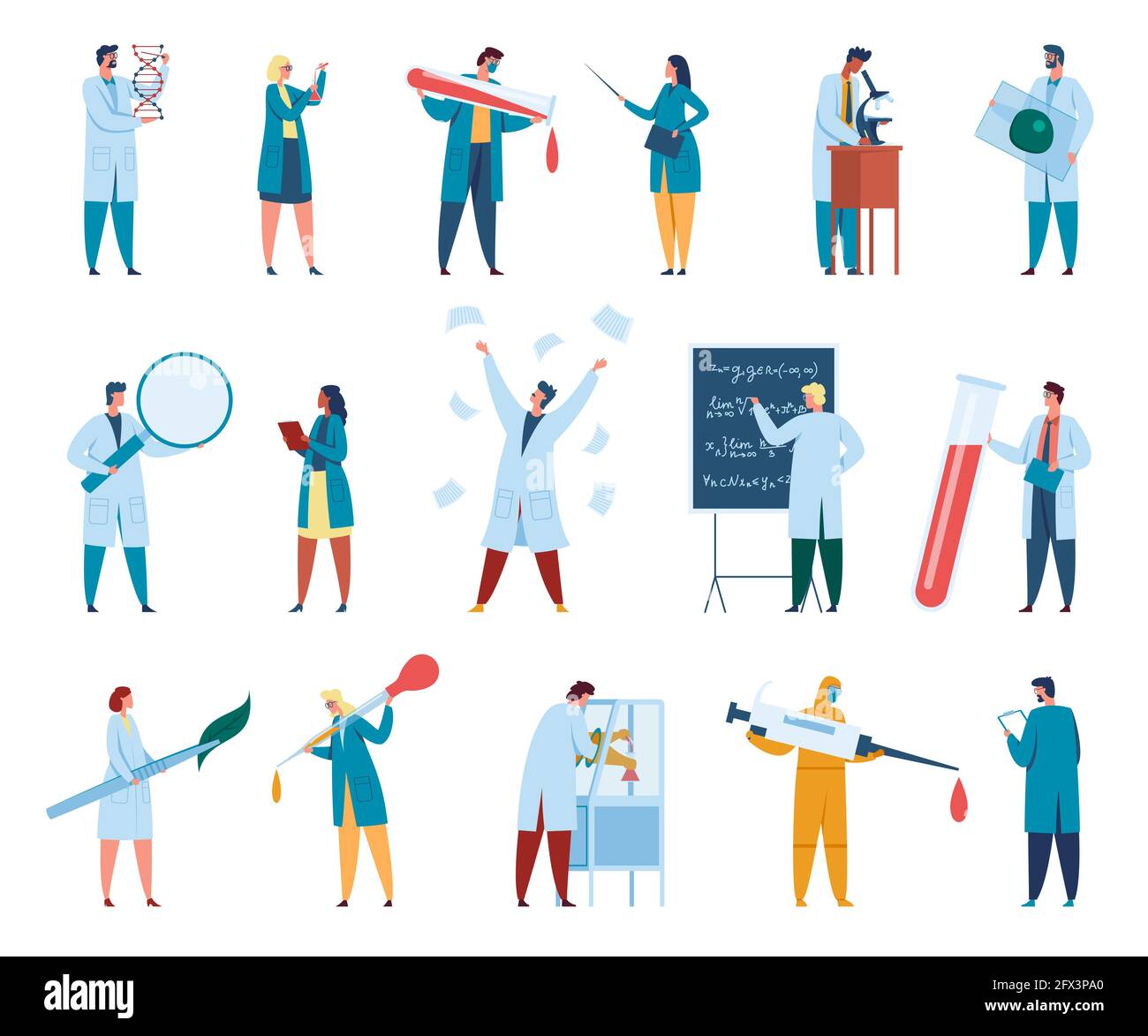 Researchers and lab coats Cut Out Stock Images & Pictures - Alamy