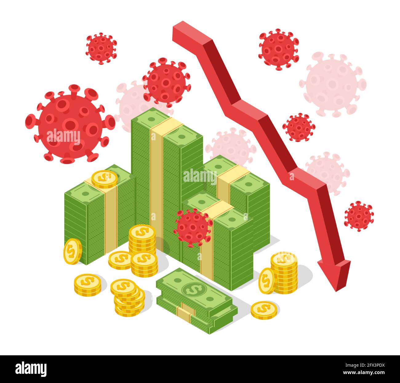 Covid19 impact on economy Stock Vector Images - Alamy