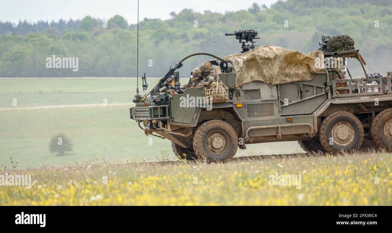 British army Supacat Coyote 6x6 rapid assault, fire support and ...
